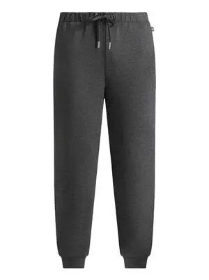 Manière De Voir Dion Tapered-fit Elasticated-cuffs Charcoal Track Pants - Grey