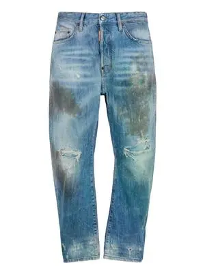Dsquared2 Light Dirty Ripped Trousers - Blue