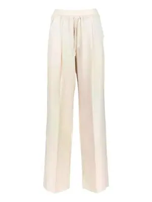 Marella Pleated Drawstring Trousers - Neutrals