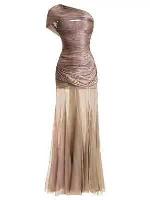 MARIA LUCIA HOHAN Marimar One-shoulder Maxi Dress - Neutrals