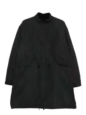 SNOW PEAK Button Pocket Coat - Black