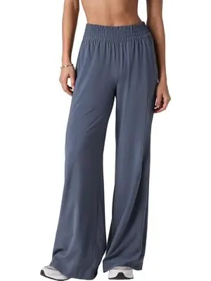 Vuori Villa Wide-leg Full Length Pants - Azure