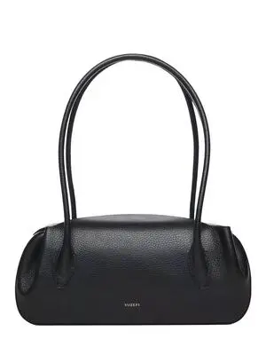 Yuzefi Mini Oyster Leather Shoulder Bag - Black