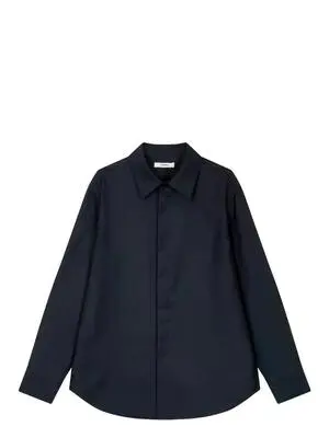 STUDIO TOMBOY Concealed-button Shirt - Blue