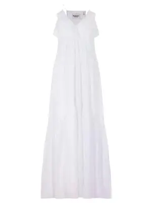 MARANT ETOILE Vasma Spaghetti-strap Maxi Dress - White