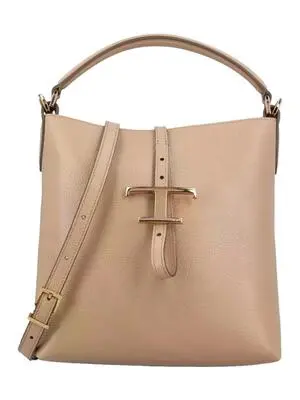 TOD'S Mini T Timeless Bucket Bag - Neutrals