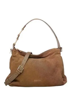 BIASIA Zip Detail Shoulder Bag - Brown