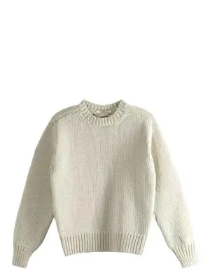 AURALEE Crew-Neck Wool-Cashmere Blend Sweater