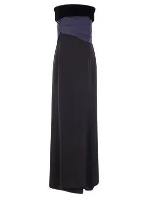 Giorgio Armani Strapless Maxi Dress - Black