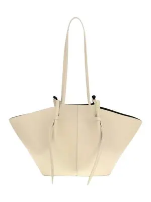 Yuzefi Large Mochi Leather Shoulder Bag - Neutrals
