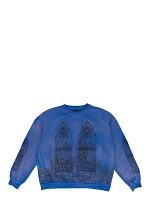 WHO DECIDES WAR BY EV BRAVADO Cathedral Pullover Sweater - Blue