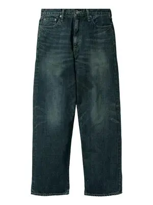 NEIGHBORHOOD Washed Denim Wide Pants - Blue