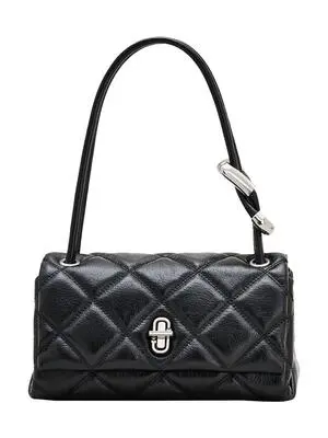 Marc Jacobs Mini Quilted Leather Dual Shoulder Bag - Black
