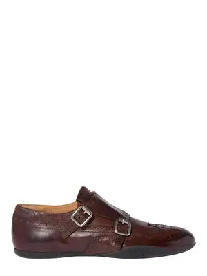 Miu Miu Calf Leather Buckle Brogue - Brown