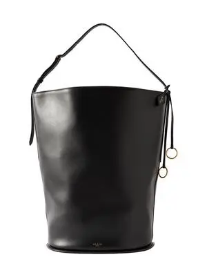 Alaïa Large Leather Bucket Bag - Black