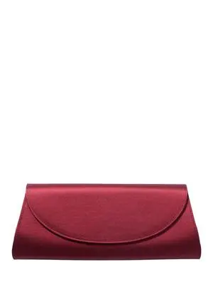 HUNTING SEASON Opera Satin Clutch - Burgundy