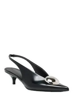 Proenza Schouler Dome Slash Slingbacks - Black