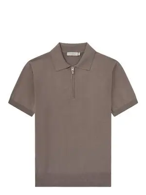 Canali Cotton-jersey Polo Shirt - Brown