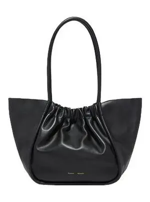 Proenza Schouler Large Ruched Leather Tote - Black