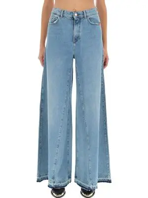 AMISH Wide Leg Jeans - Denim