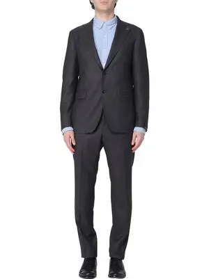 Tagliatore Single-breasted Two-button Suit In Pure Wool - Grey