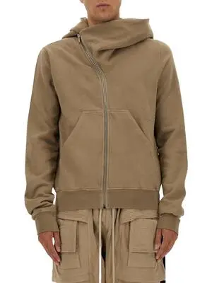 Rick Owens Zip-up Sweatshirt - Beige