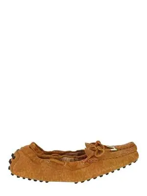 TOD'S Suede Boat Shoes - Brown