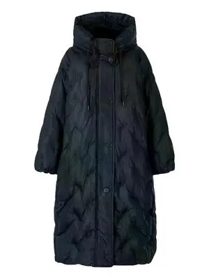 STUDIO TOMBOY Quilted Hooded Down Coat - Green