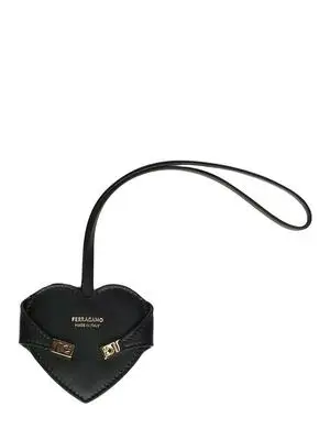FERRAGAMO Logo-print Charm - Black
