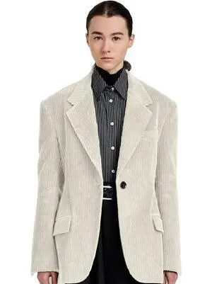 Proenza Schouler Plaid Wool Daria Jacket - Ecru