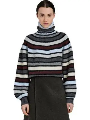 Proenza Schouler Stripe Cashmere Danea Top - Neutral Multi