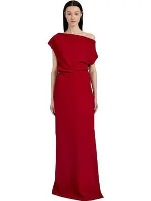Proenza Schouler Rosina Floor-length Dress - Scarlet