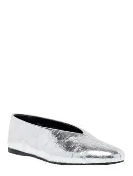 Proenza Schouler Tee Ballerina Flats Silver