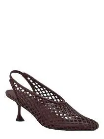 Proenza Schouler Tee Perforated Slingback Pumps - Currant