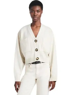 Proenza Schouler Sofia Eco Cashmere Cardigan - Ivory