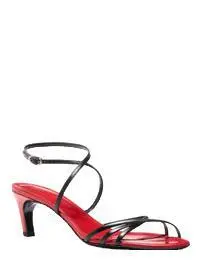 Proenza Schouler Uma Ankle Strap Sandals - Black / Red Combo
