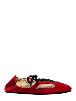 Proenza Schouler Soft Track Sneakers - Birch / Red Combo