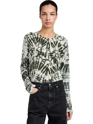 Proenza Schouler Tie-dye Tissue Jersey Top - Caper Multi