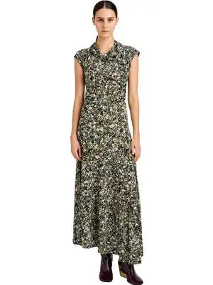 Proenza Schouler Tamara Dress - Rust Multi