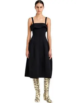 Proenza Schouler Blanca A-line Dress - Black