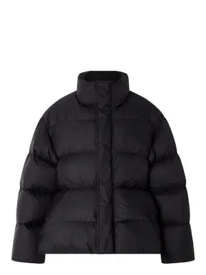 Balenciaga Padded Quilted Ripstop Down Jacket - Black