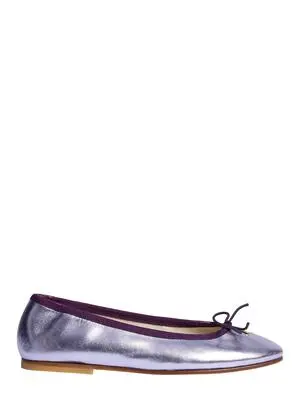 Bonpoint Leather Lisa Ballet Flats - Purple