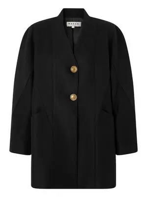 MAISON MAYLE MAISON MAYLE Ines Paneled Wool-Twill Coat