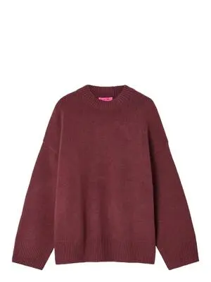 THE ELDER STATESMAN Pali Cashmere Sweater - Burgundy