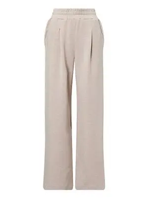 Varley Wide-leg Stretch-woven Trousers - Taupe Marl