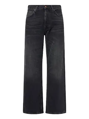 Nudie Jeans Wide-leg Denim Jeans - Black Storm