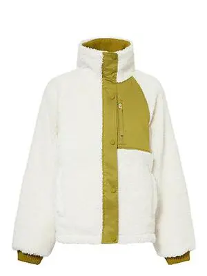 Varley Glover Reversible Sherpa Jacket - Birch/bright Moss