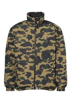 A BATHING APE Reversible Camouflage-printed Shell-down Jacket - Green