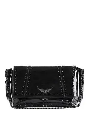 Zadig&Voltaire Rocky Ii Patent-leather Shoulder Bag - Black