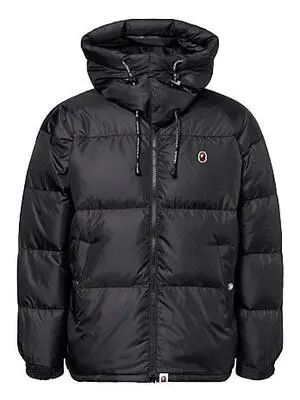 A BATHING APE One Point Relaxed-fit Shell-down Jacket - Black